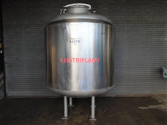 14573 - 3,000 LITRE STAINLESS STEEL STEAM JACKETED PRESSURE VESSEL ...