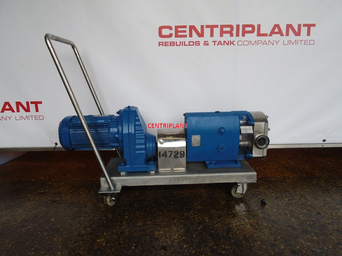 14550 - MAL VARIABLE SPEED STAINLESS STEEL LOBE PUMP 2in TRICLOVER ...